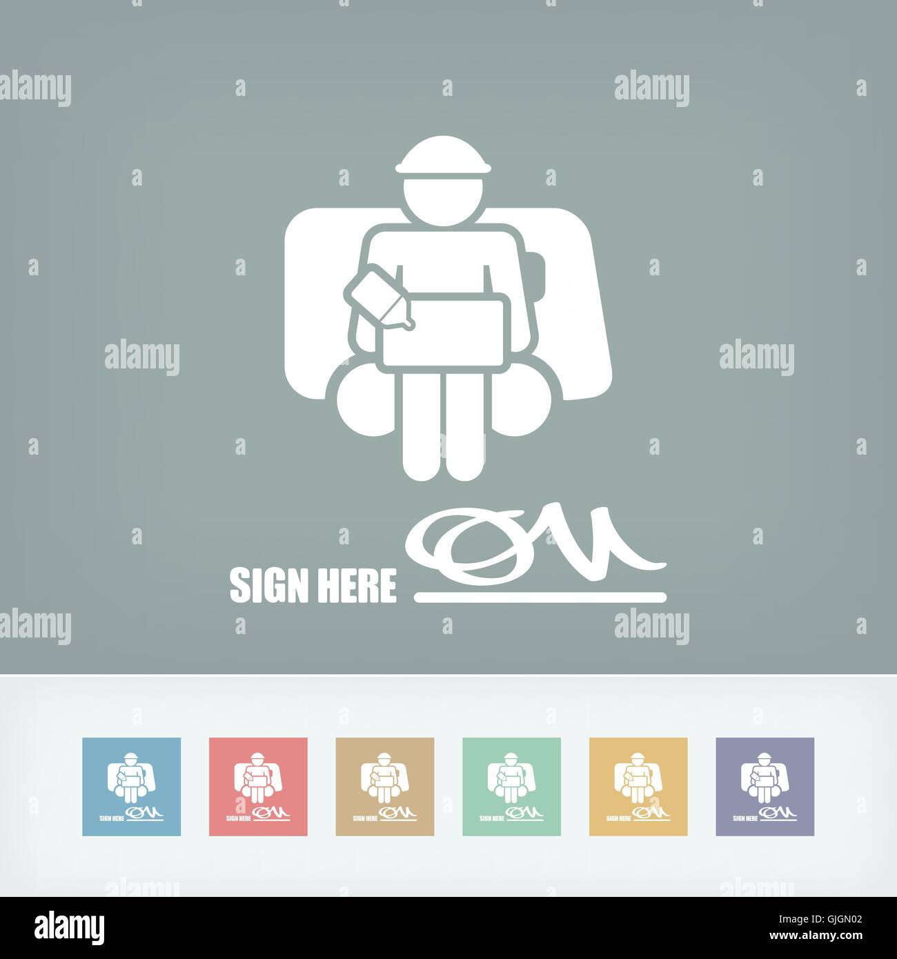 Delivery document sign Stock Vector Image & Art - Alamy