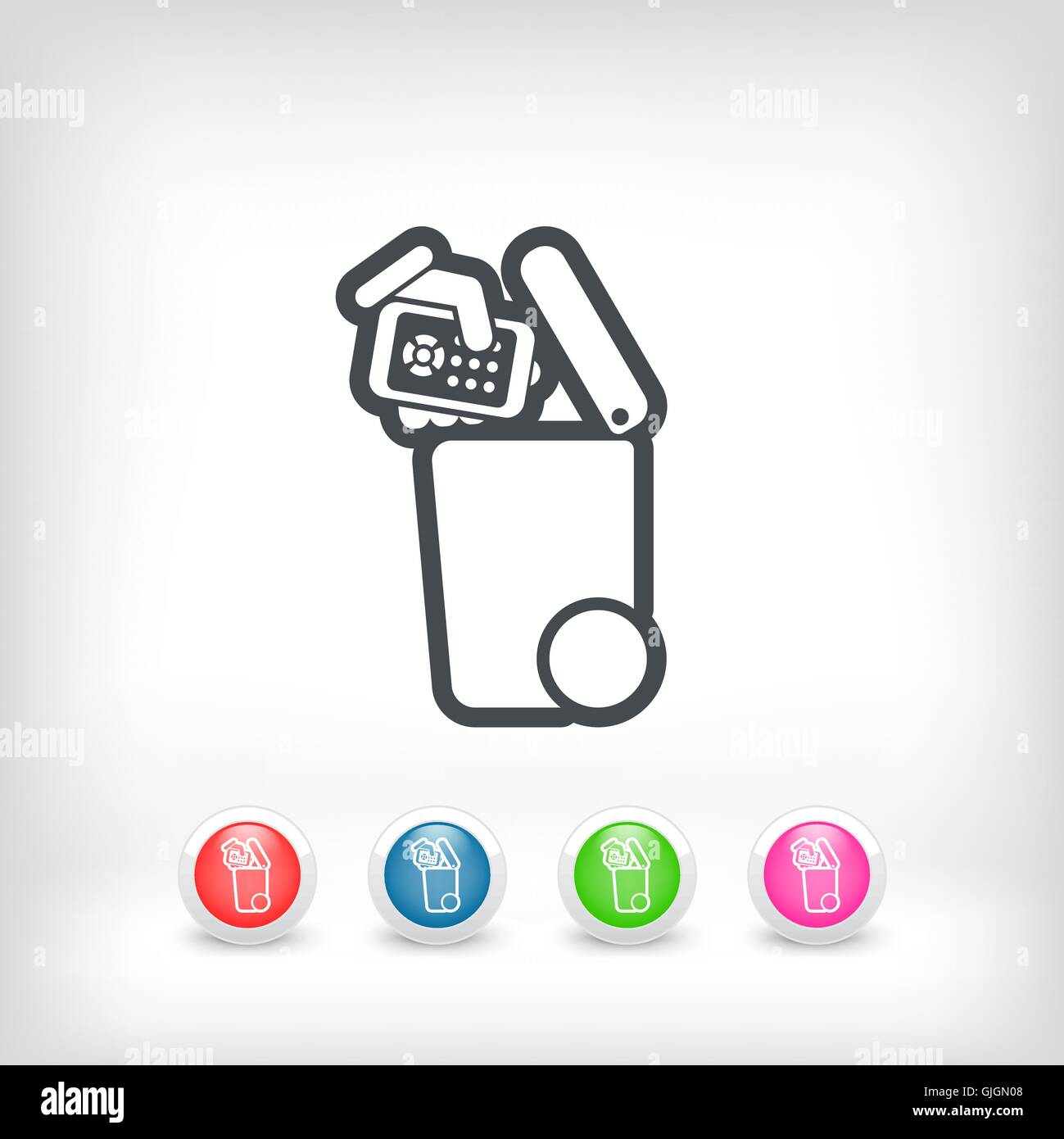 Separate waste collection icon Stock Vector Image & Art - Alamy