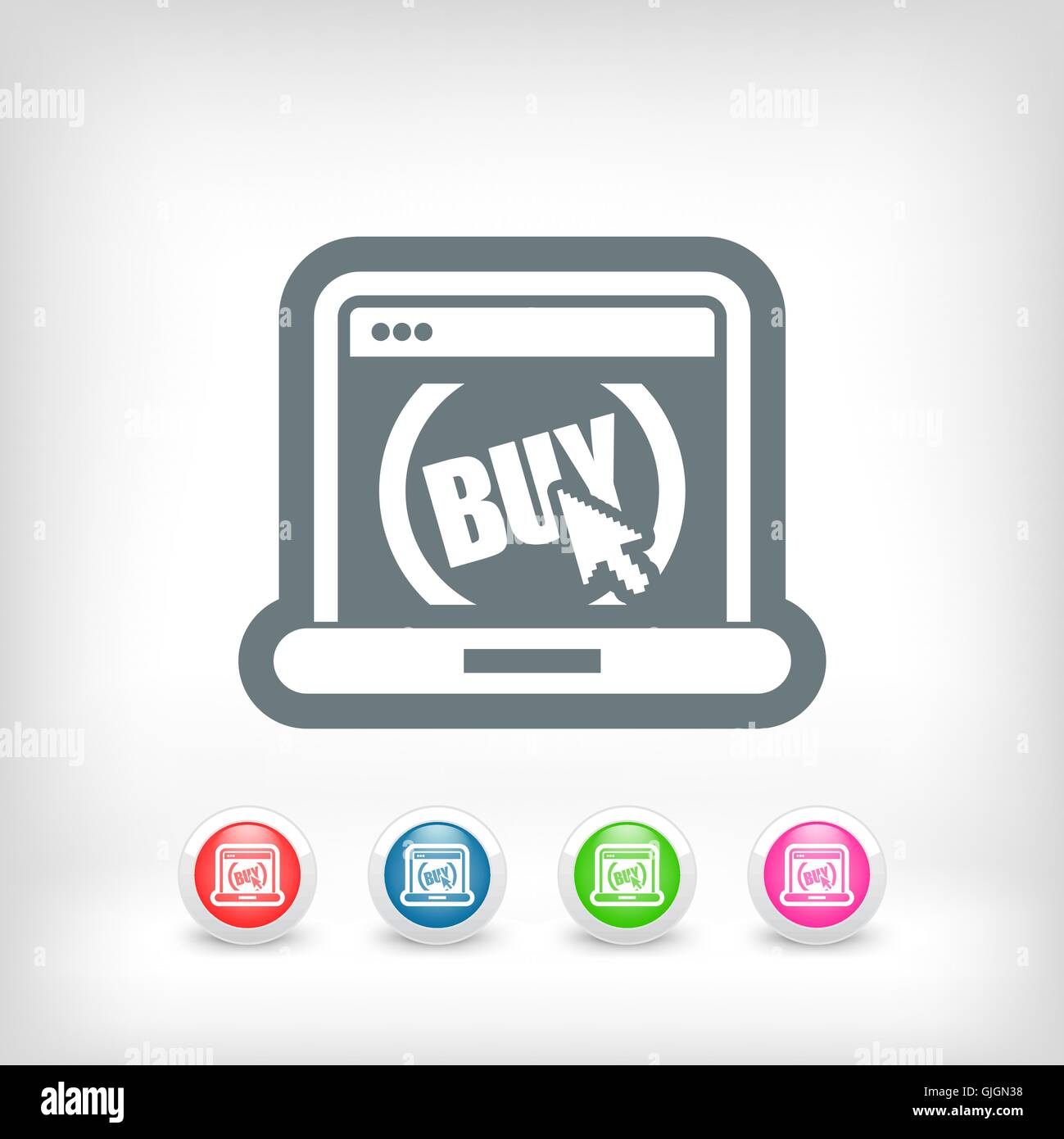 Buy button on website Stock Vector Image & Art - Alamy