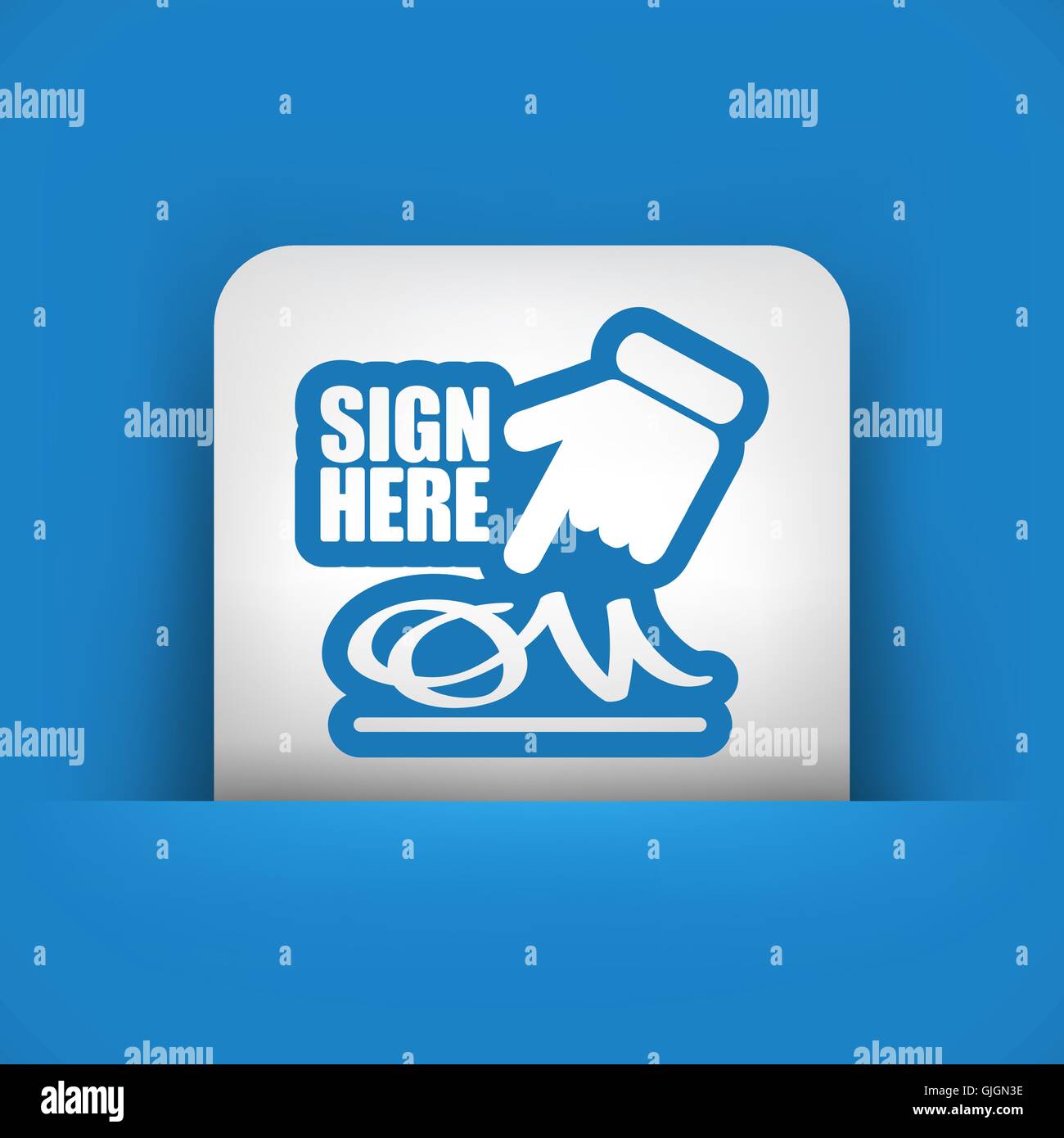 Sign on document icon Stock Vector Image & Art - Alamy