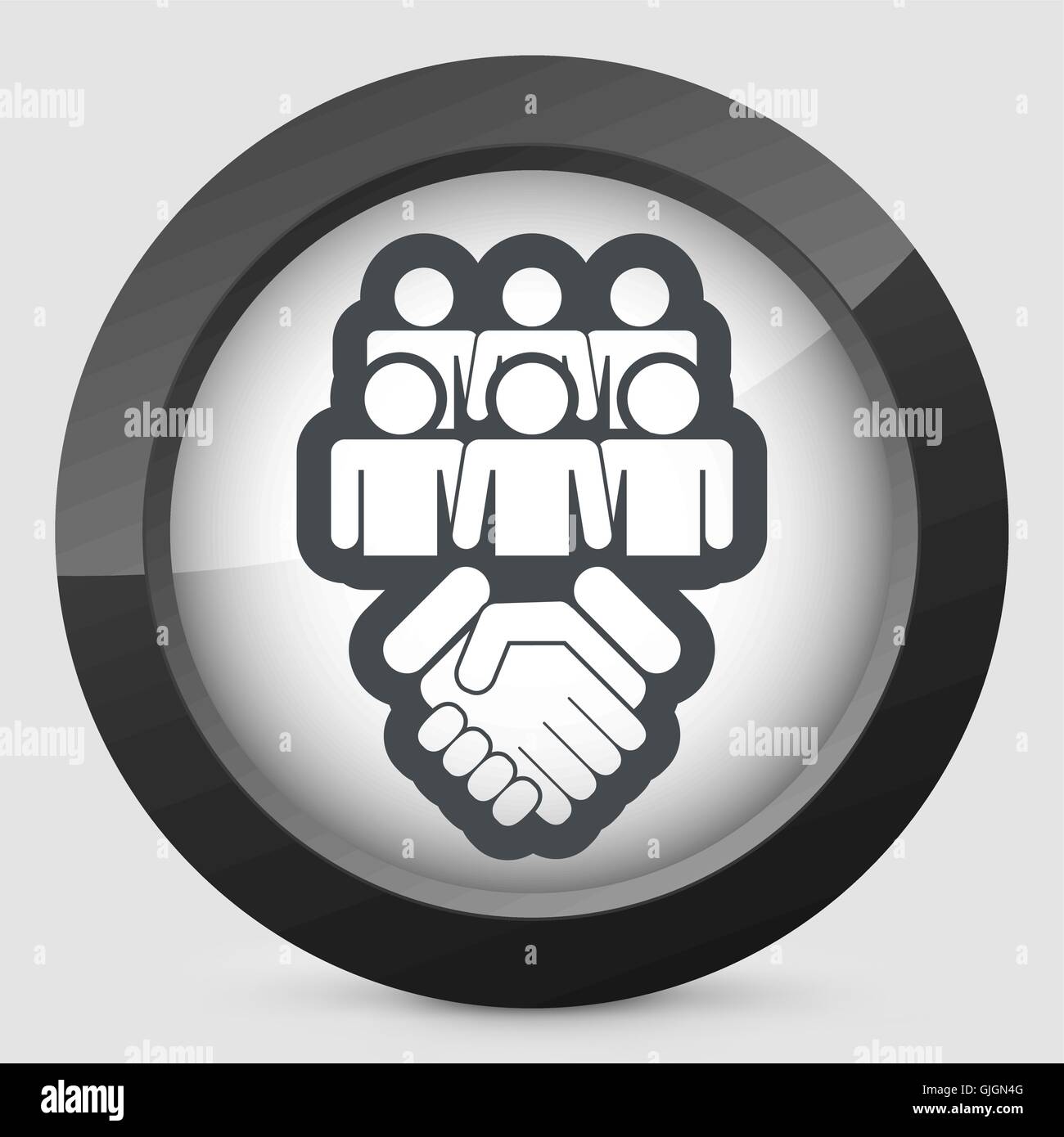 Social agreed icon hi-res stock photography and images - Alamy