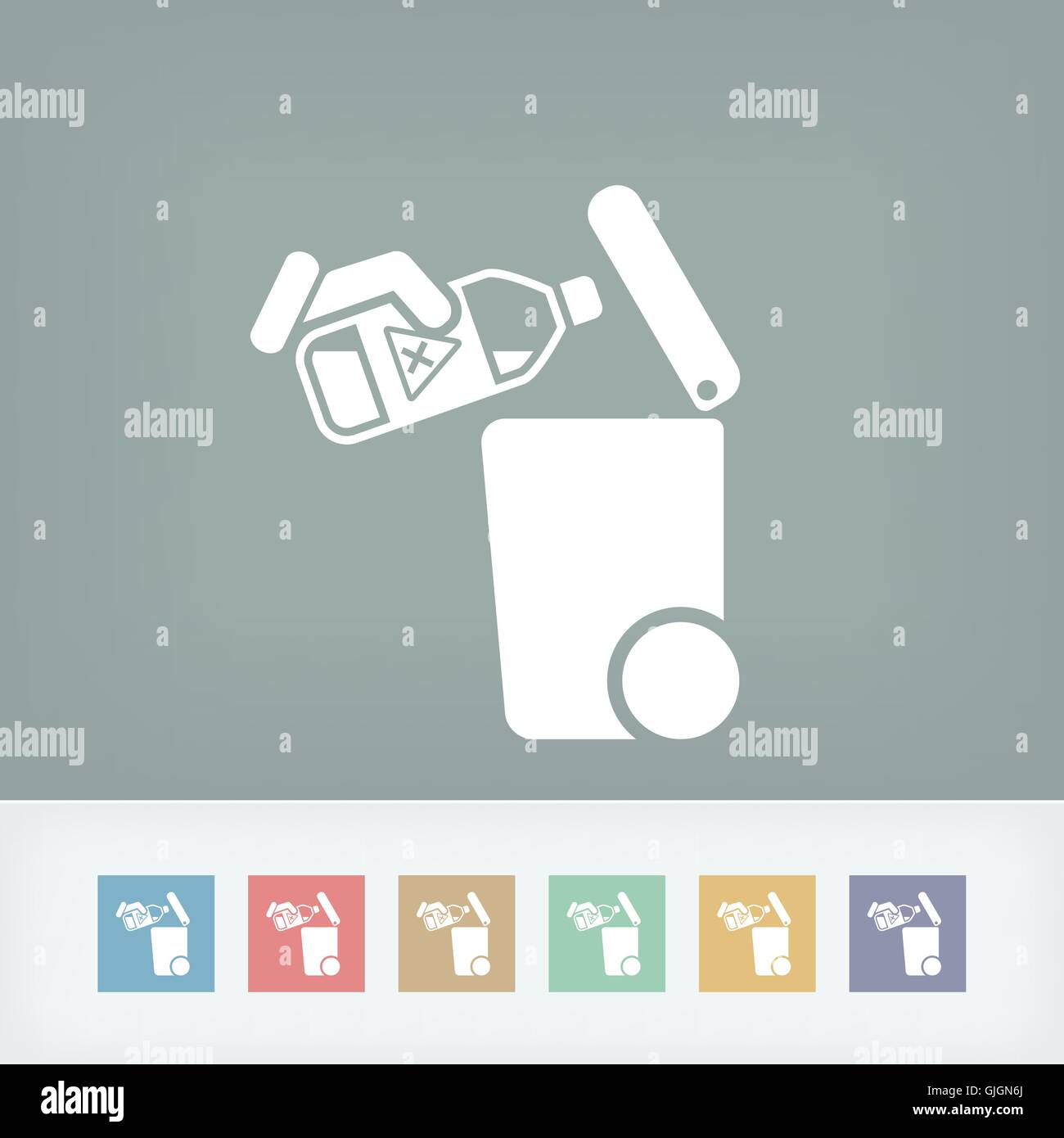 Industrial recycle refuse bins Stock Vector Images - Alamy