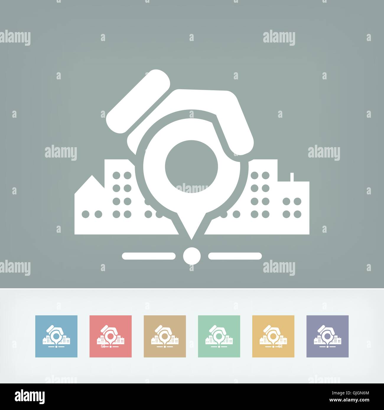 City map icon Stock Vector Image & Art - Alamy