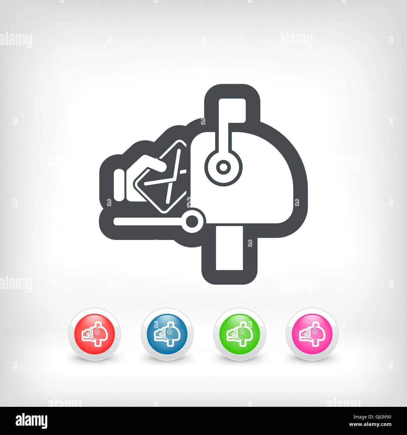 Mail box icon Stock Vector Image & Art - Alamy