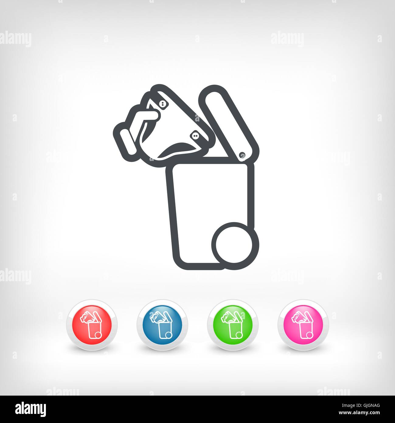Separate waste collection icon Stock Vector Image & Art - Alamy