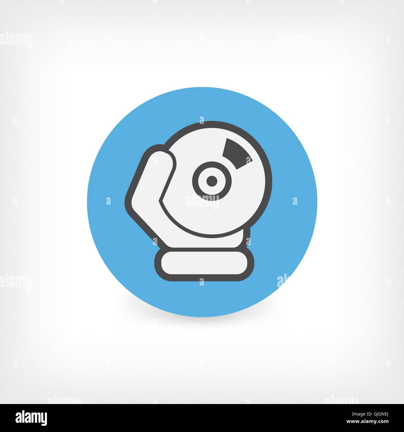 Hand holding disc digital media Stock Vector Images - Alamy