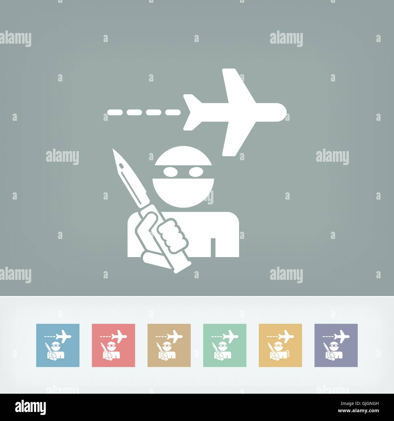 Airplane hijacking Stock Vector Images - Alamy