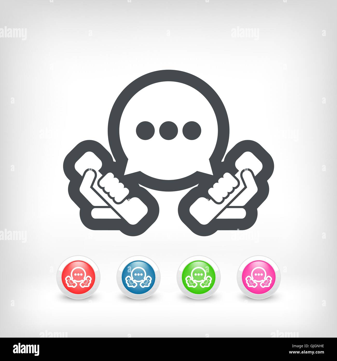 Phone screen number hand Stock Vector Images - Alamy