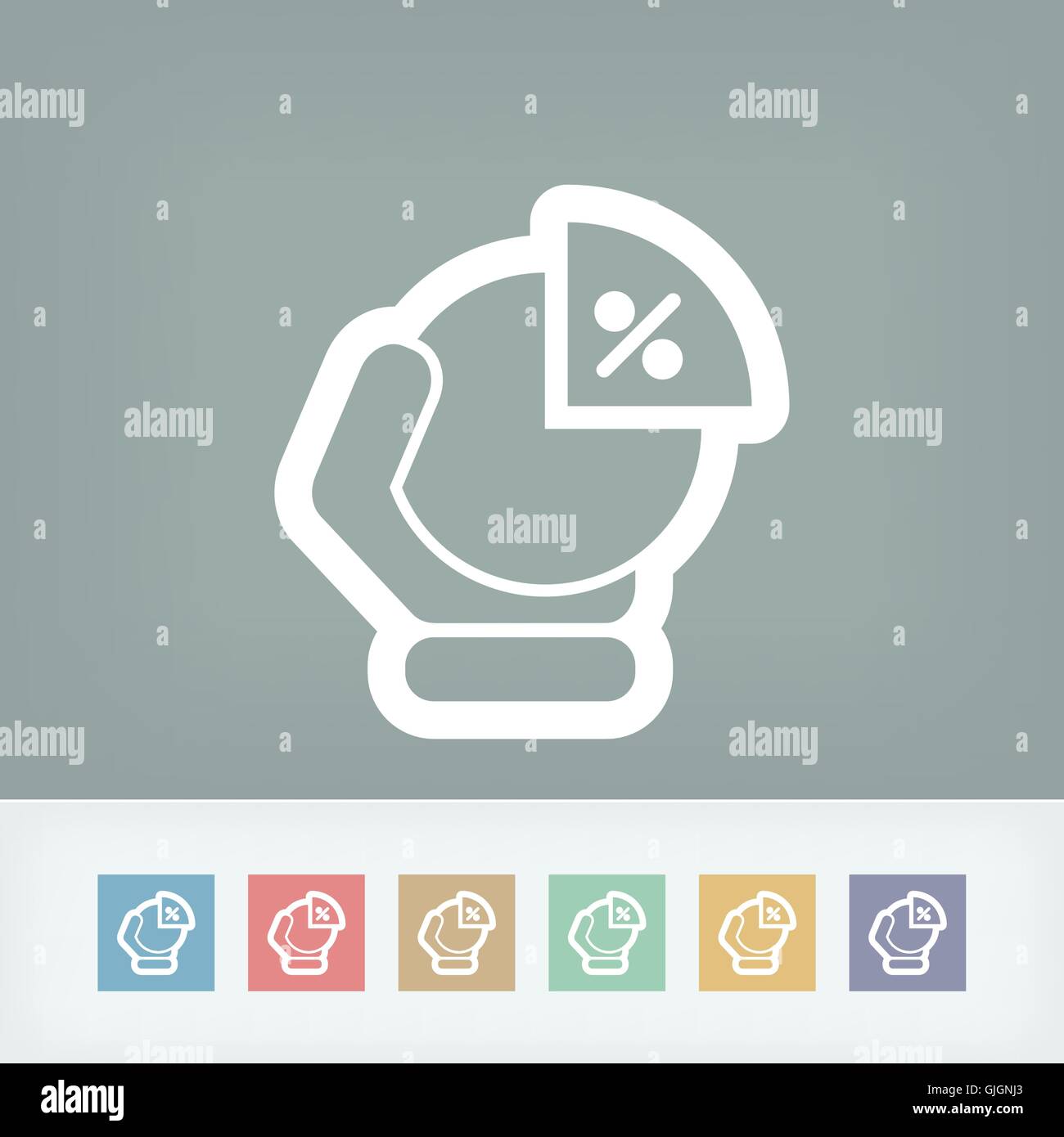 Portion chart icon Stock Vector Image & Art - Alamy