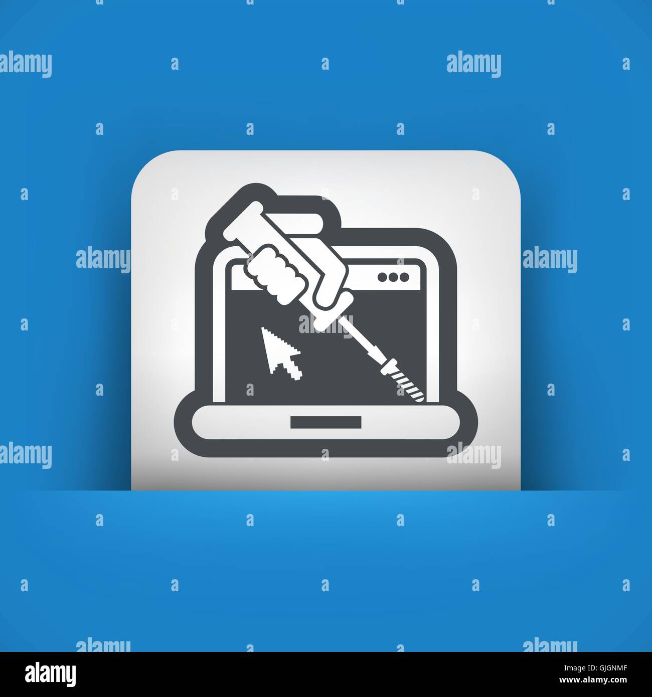 Computer assistance icon Stock Vector Image & Art - Alamy