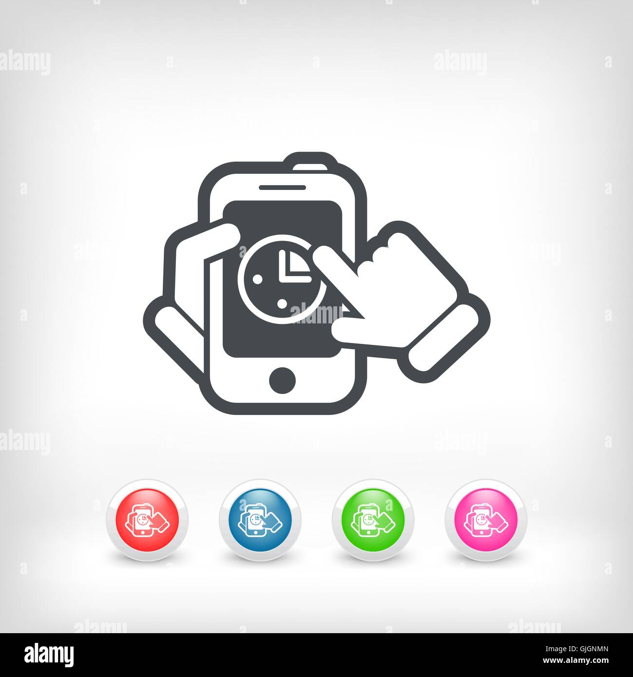 Smartphone clock hi-res stock photography and images - Alamy