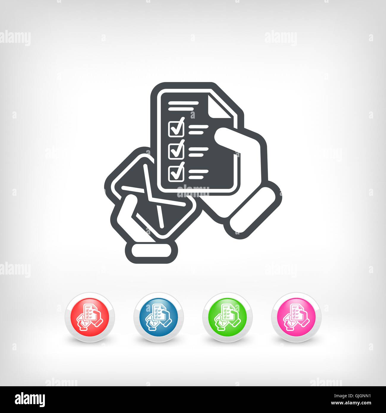 Mail with a questionnaire Stock Vector Image & Art - Alamy