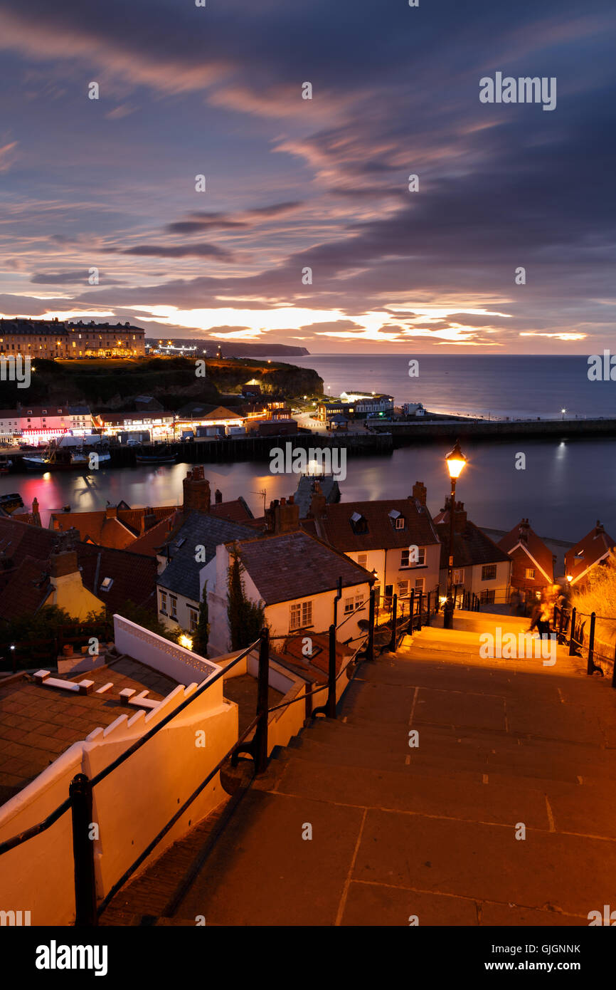 Whitby 199 steps hi-res stock photography and images - Alamy