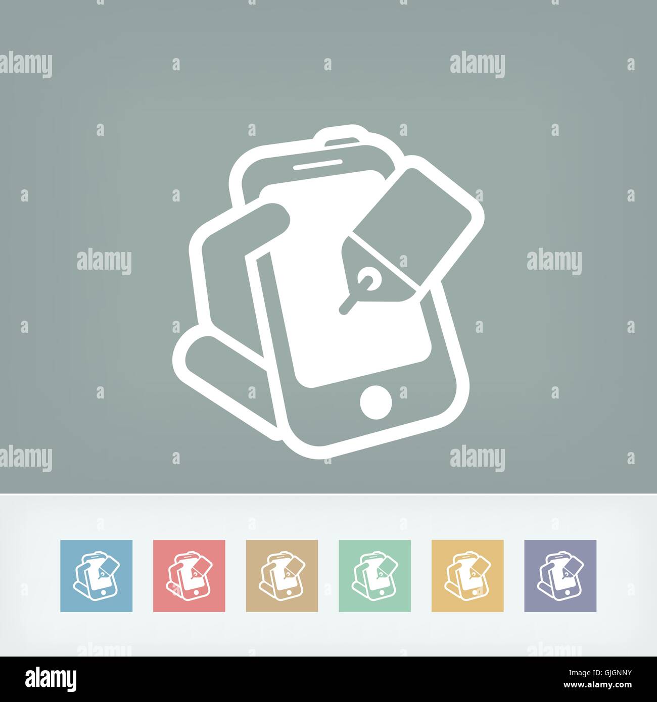 Phone label icon Stock Vector Image & Art - Alamy