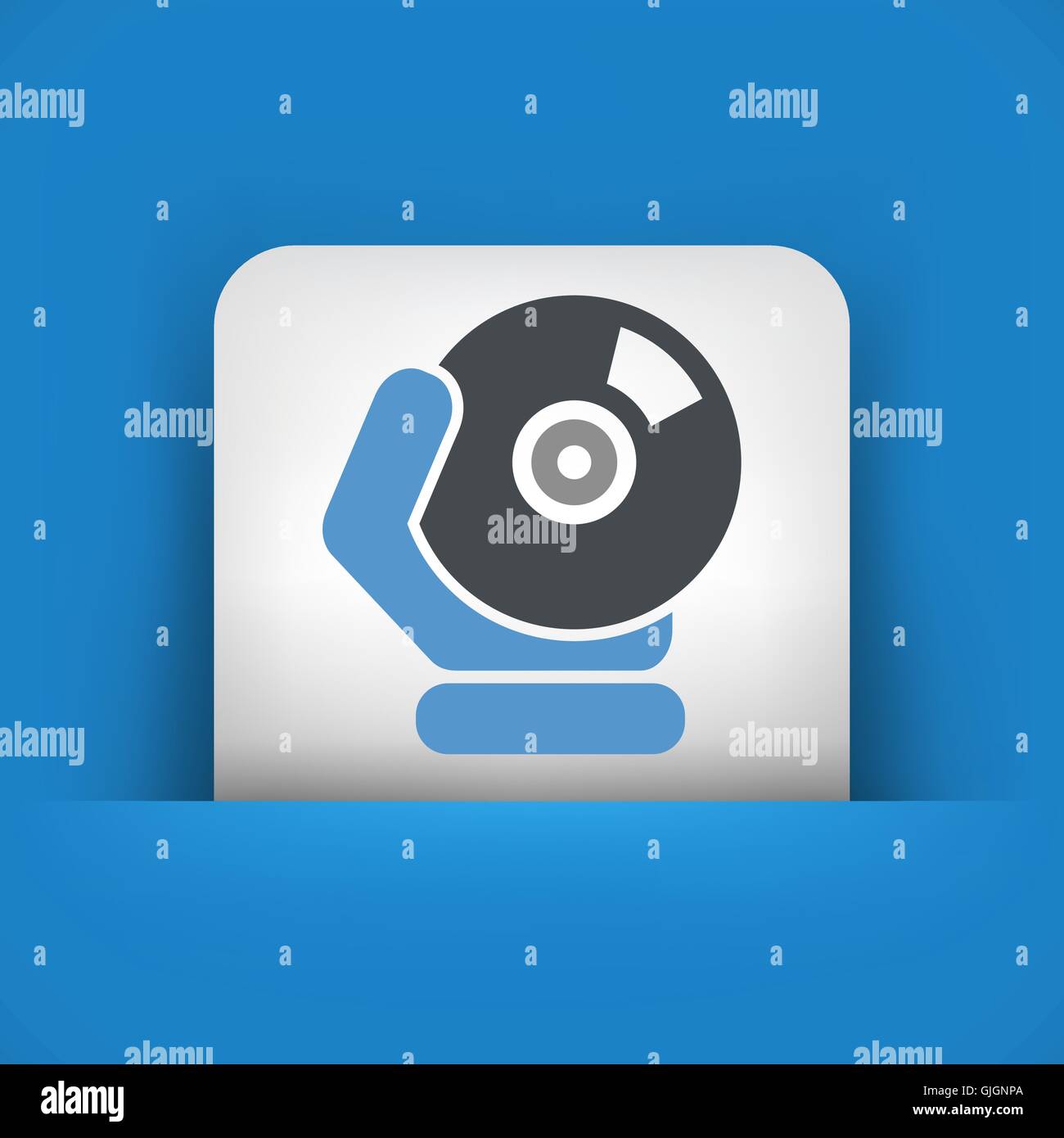 Hand holding cd Stock Vector Images - Alamy