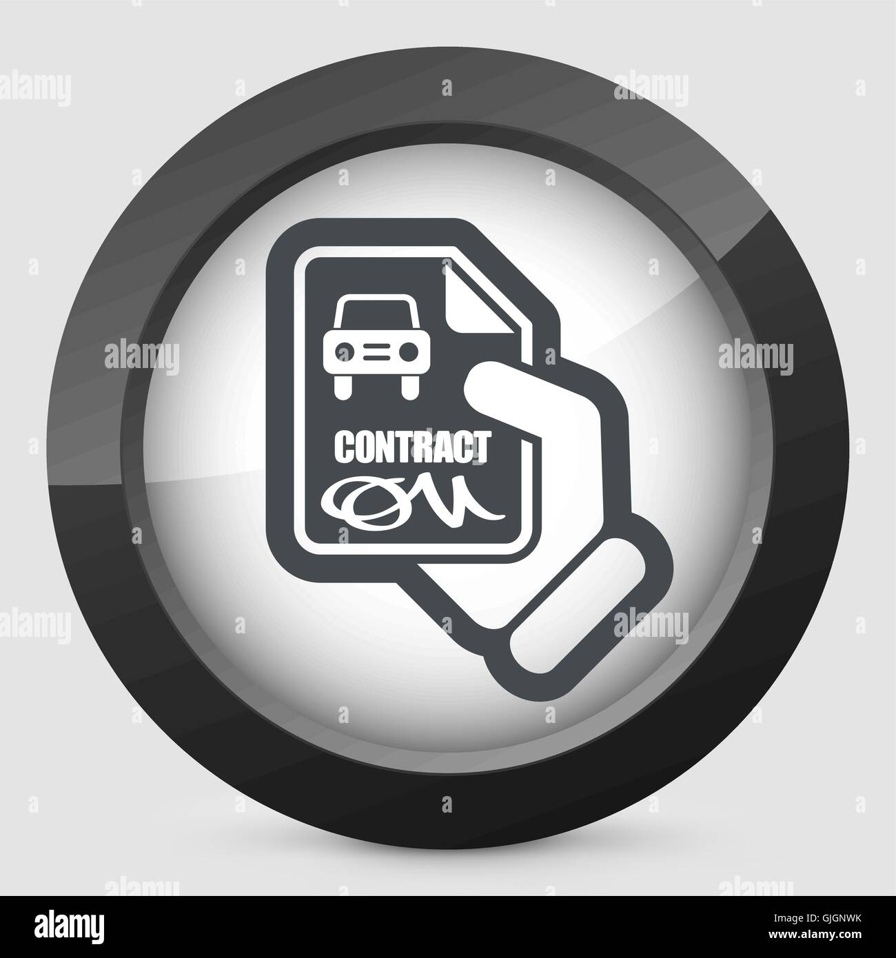 Car contract icon Stock Vector Image & Art - Alamy