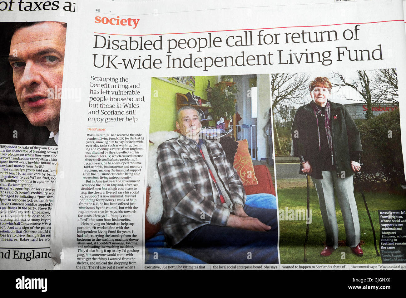Article "Disabled people call for return of UK wide Independent Living ...