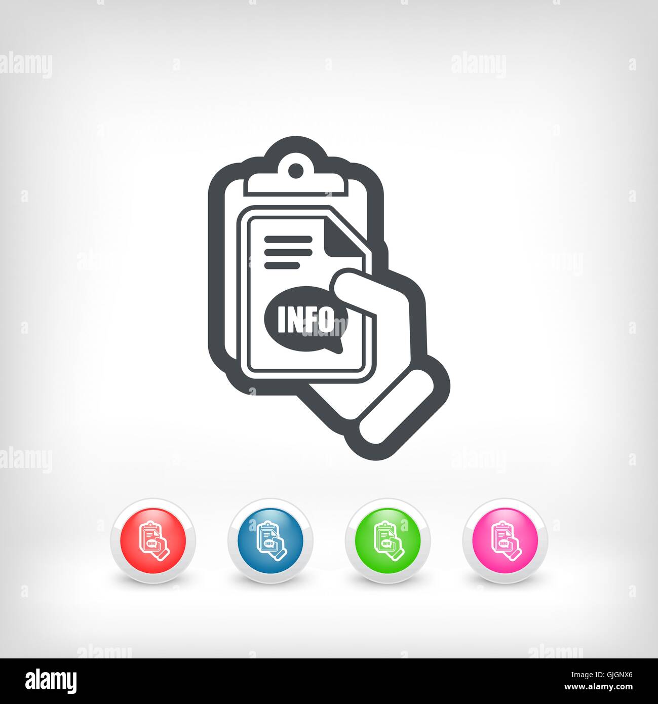 Info document icon Stock Vector Image & Art - Alamy