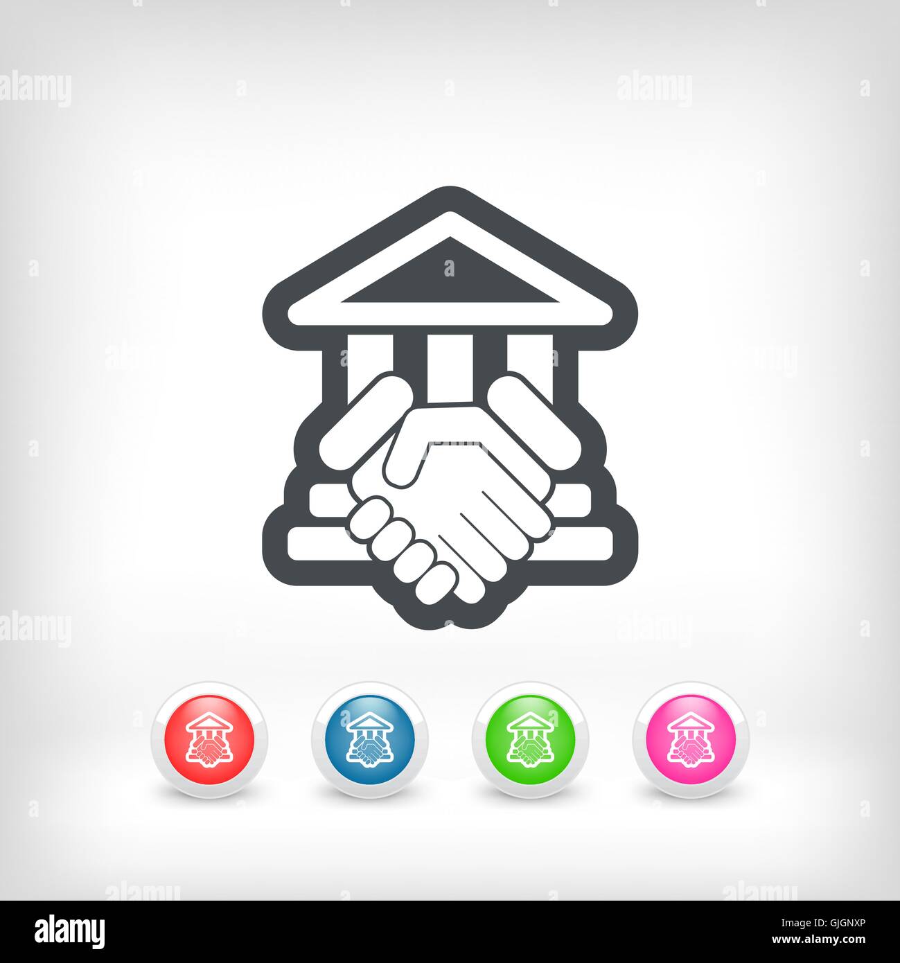 Courthouse agreement icon Stock Vector Image & Art - Alamy