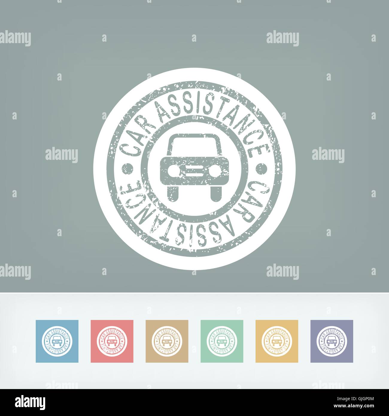 Car assistance print Stock Vector Image & Art - Alamy