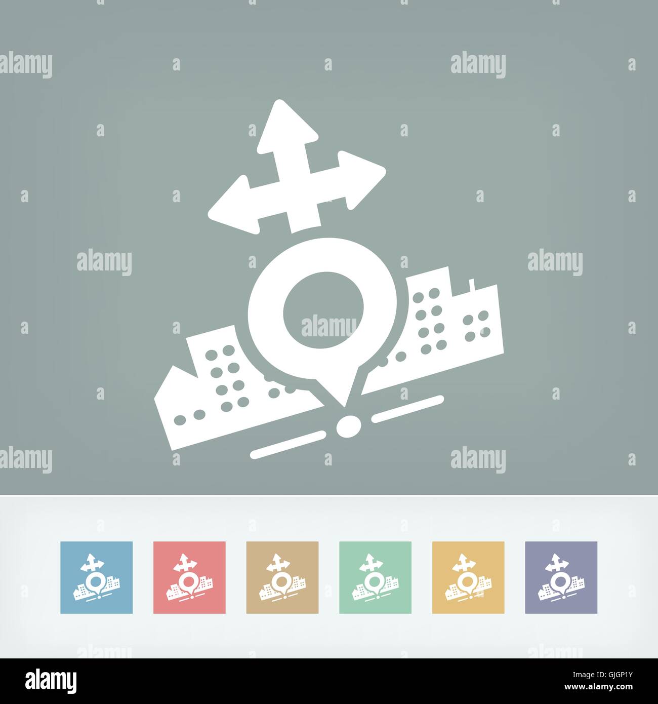 City map icon Stock Vector Image & Art - Alamy