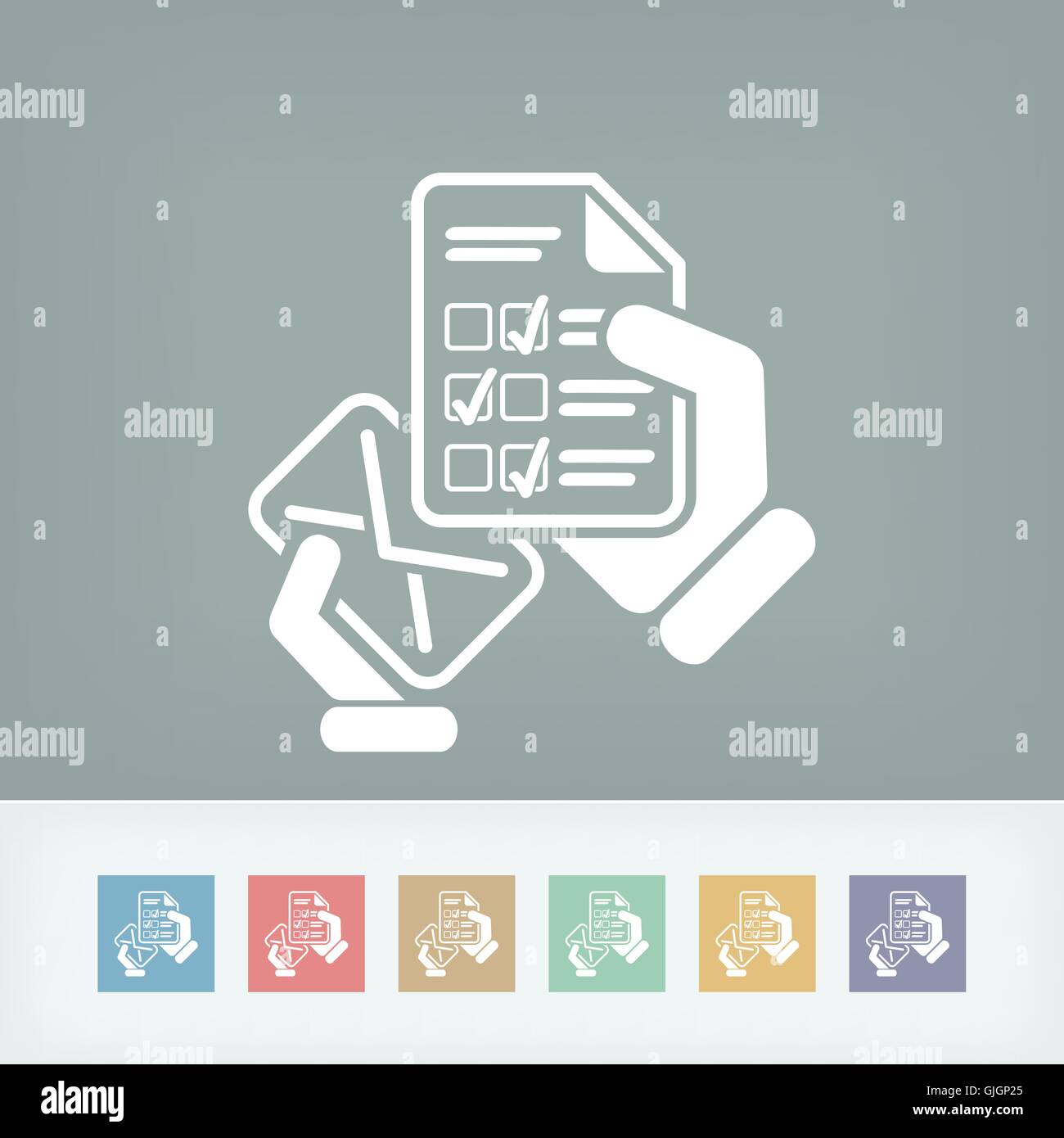 Mail with a questionnaire Stock Vector Image & Art - Alamy