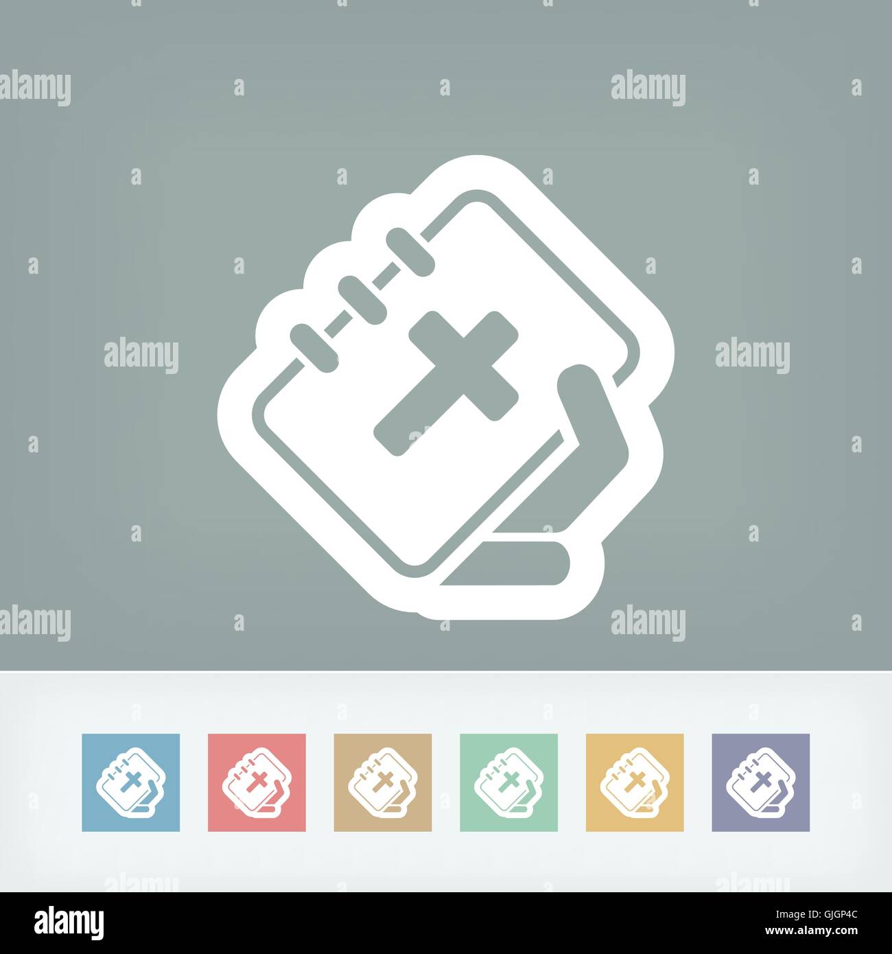Bible icon Stock Vector Images - Alamy