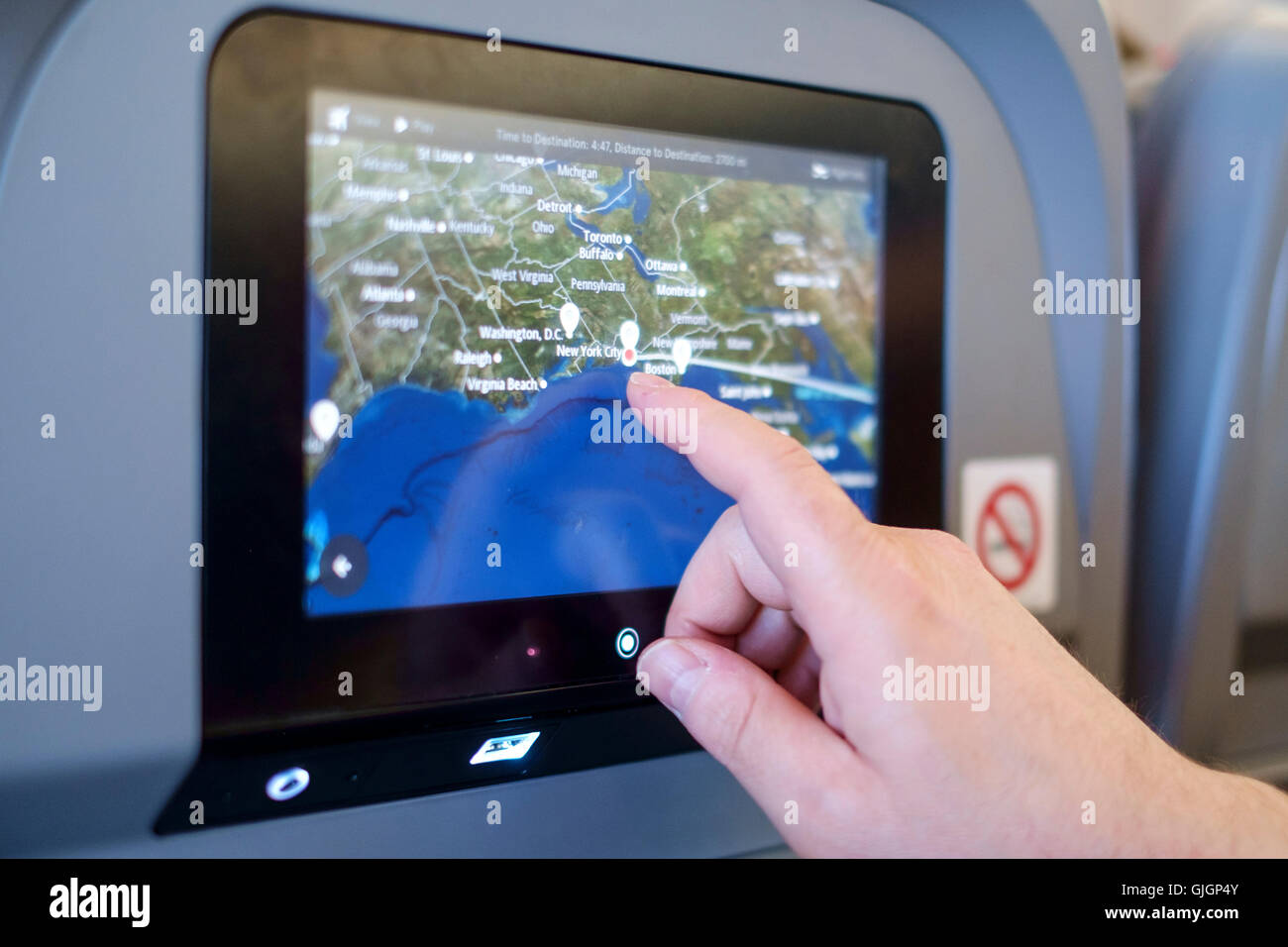Moving map display hi-res stock photography and images - Alamy