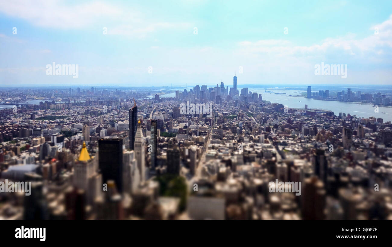 Ariel view of new york city hi-res stock photography and images - Alamy