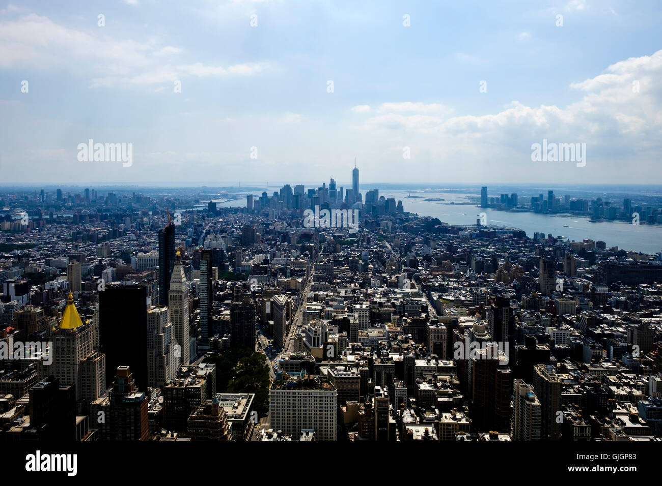 Ariel view of new york city hi-res stock photography and images - Alamy