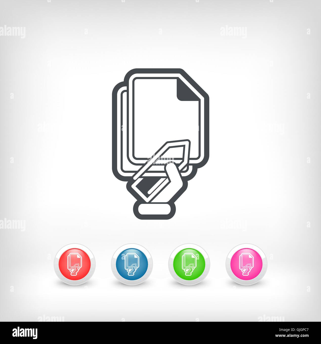 Paper clip icon Stock Vector Image & Art - Alamy