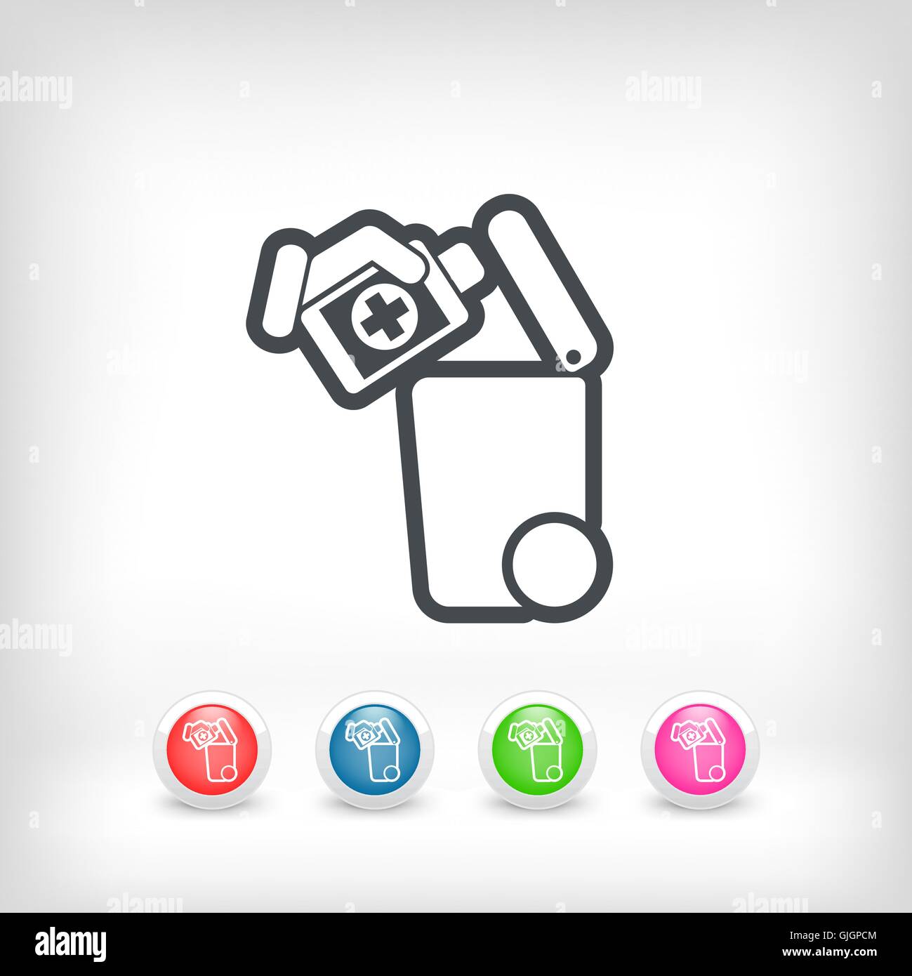 Separate waste collection icon Stock Vector Image & Art - Alamy