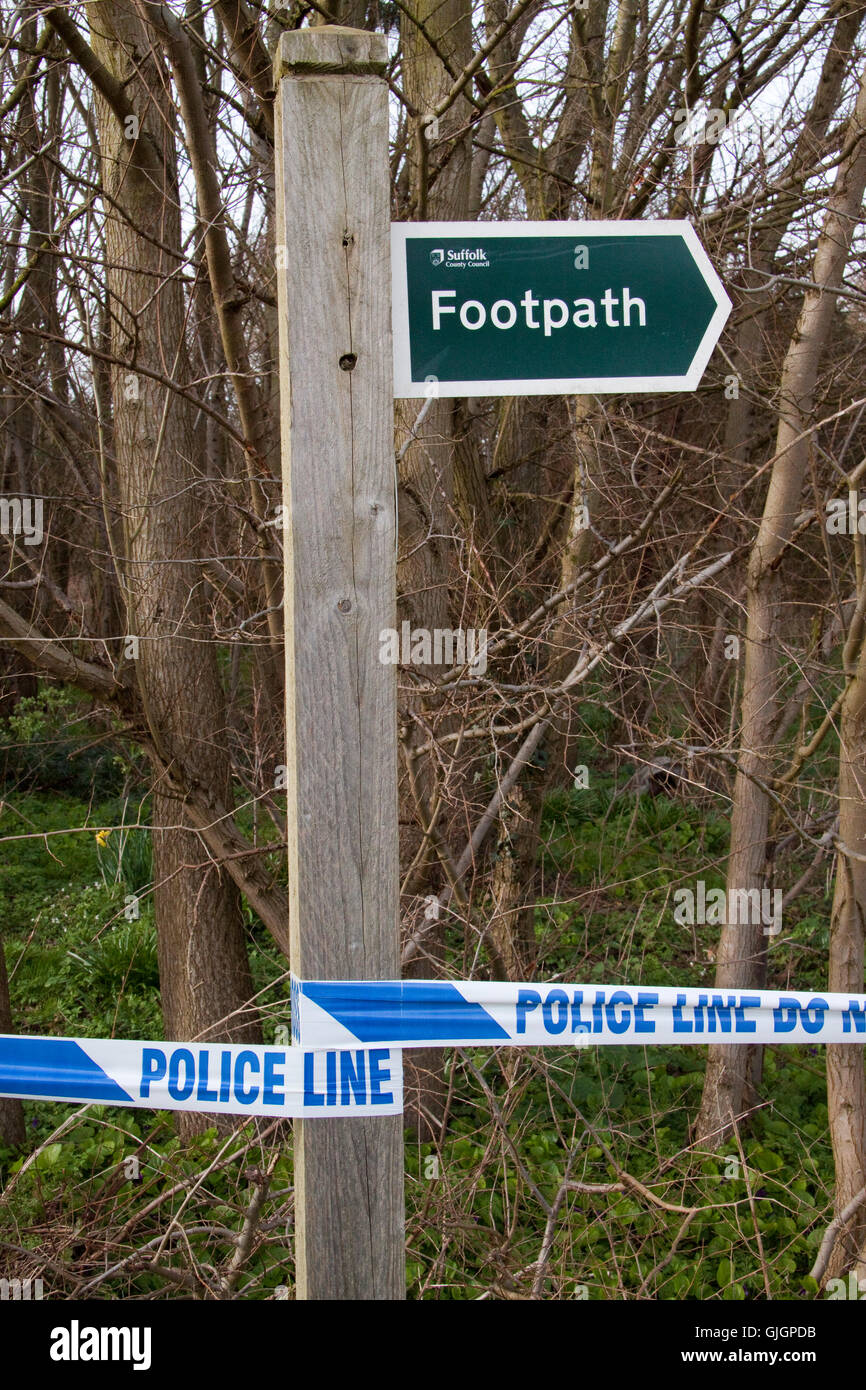 Police crime scene tape wrapped hi-res stock photography and images - Alamy