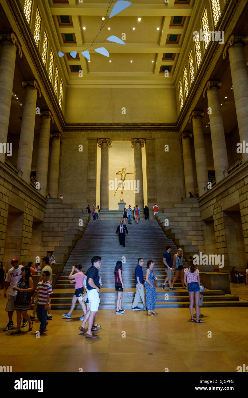 A view of the hall and up the steps as you enter the The Philadelphia ...