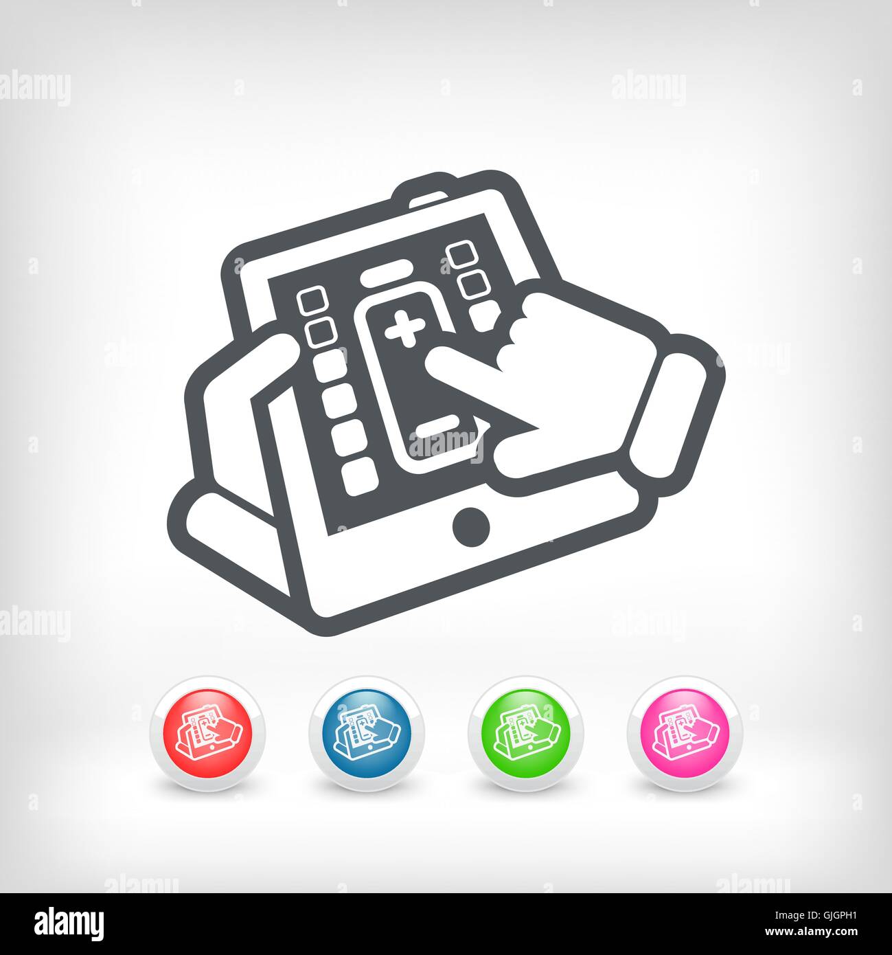 Battery level touchscreen Stock Vector Image & Art - Alamy