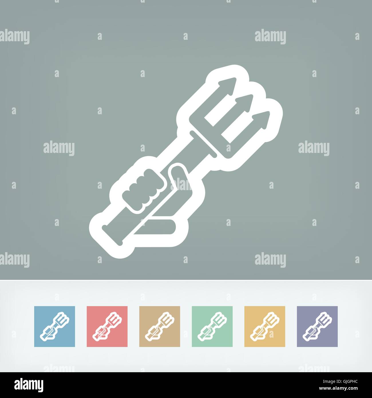 Pitchfork tool Stock Vector Images - Alamy