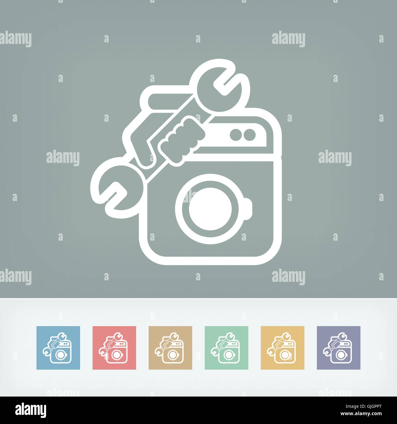 Spanner and washer Stock Vector Images - Alamy
