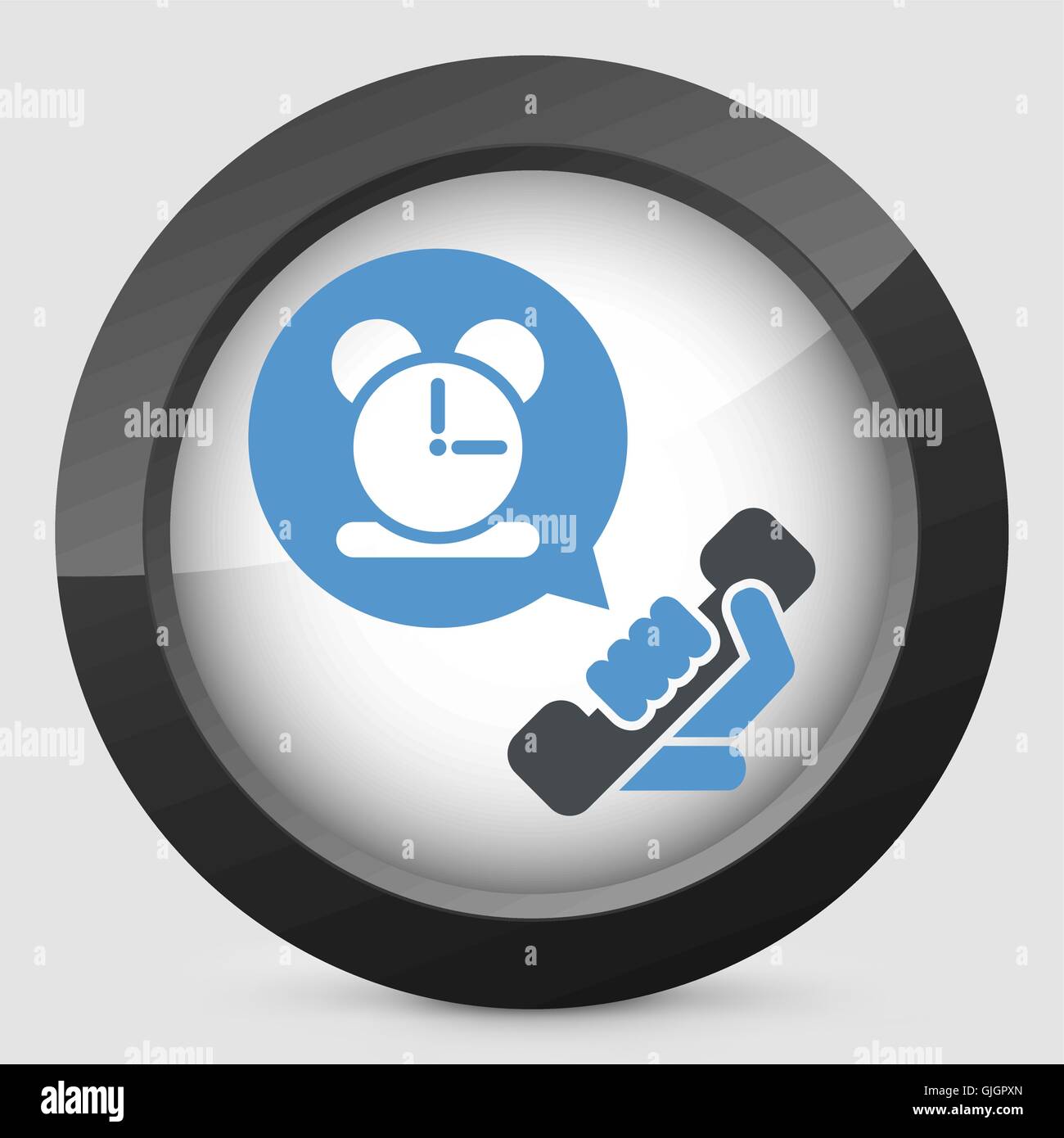 Clock phone icon Stock Vector Image & Art - Alamy