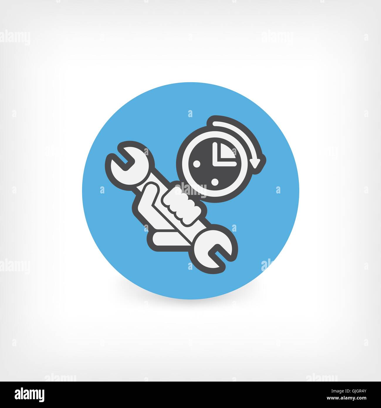 Assistance time icon Stock Vector Image & Art - Alamy