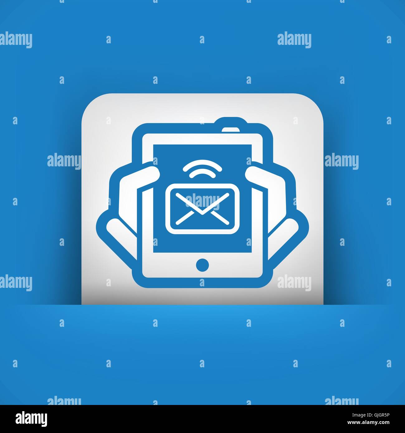 New message screen Stock Vector Images - Alamy
