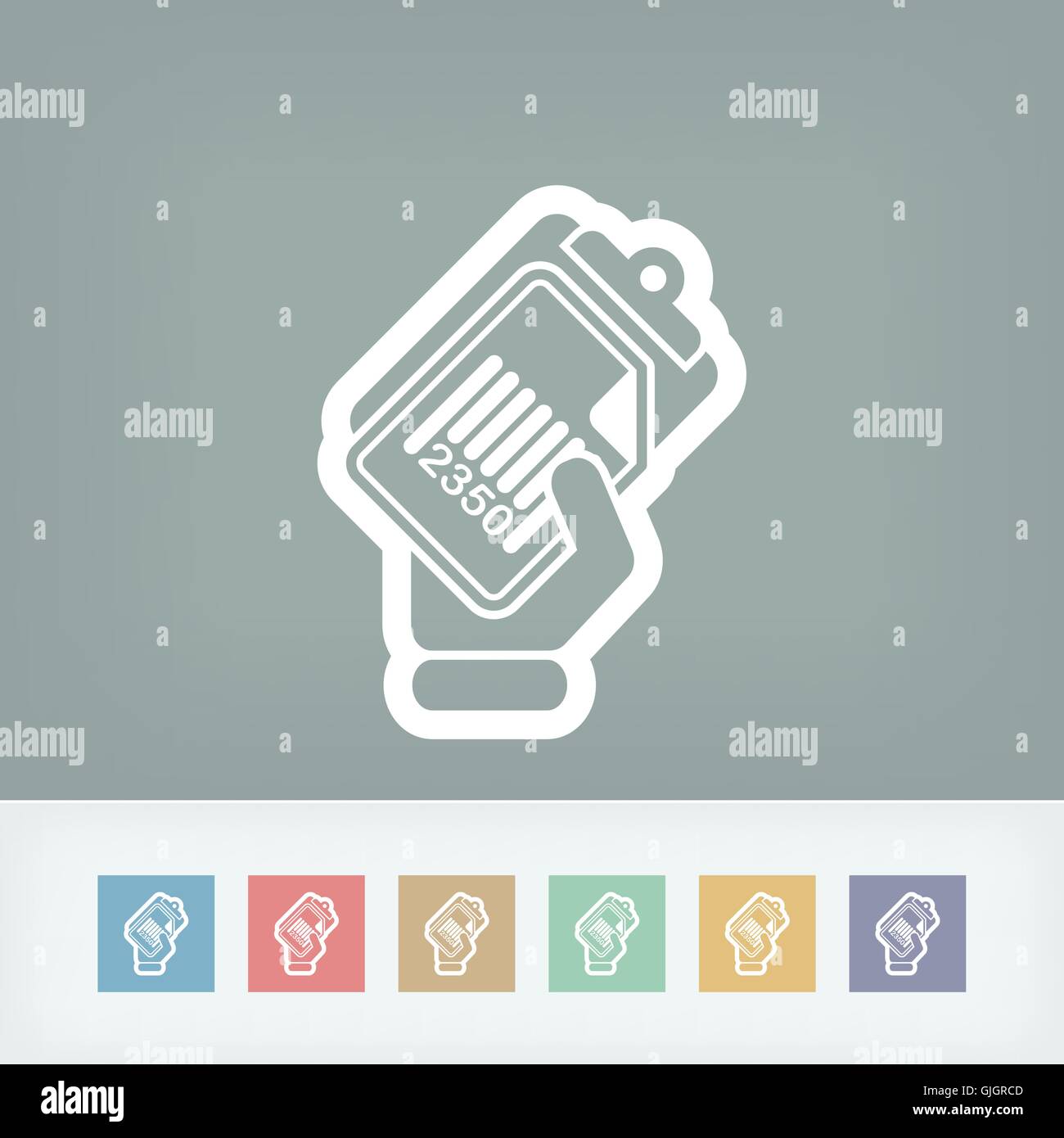 Bar code serial number icon Stock Vector Images - Alamy