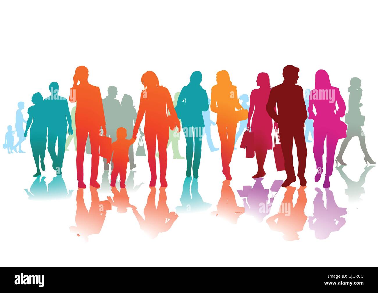 colorful street scene Stock Vector Image & Art - Alamy