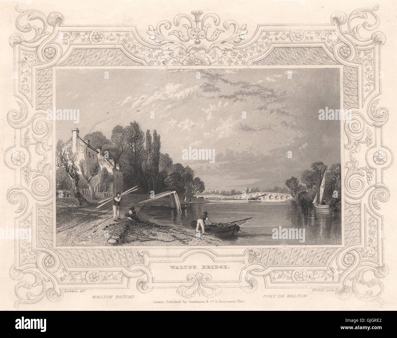 Bridge walton thames hi-res stock photography and images - Alamy