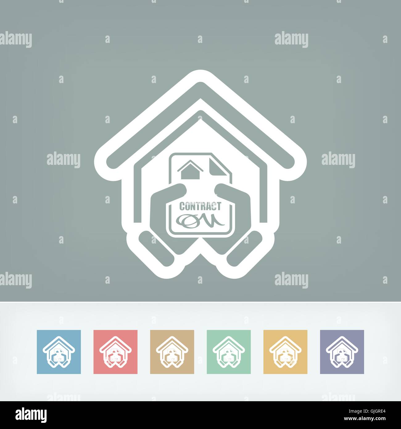 House contract icon Stock Vector Image & Art - Alamy