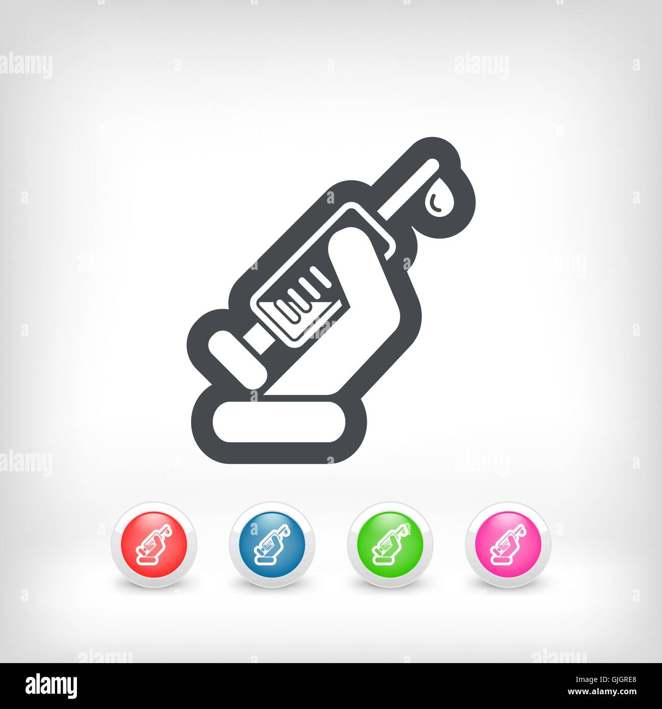 Hand syringe vaccine Stock Vector Images - Alamy