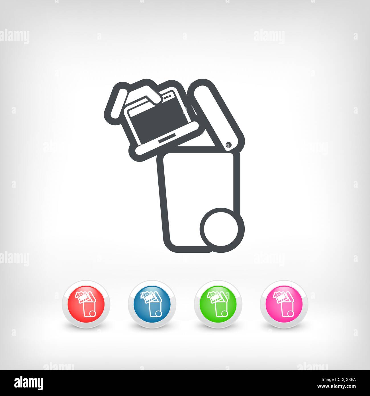 Separate waste collection icon Stock Vector Image & Art - Alamy