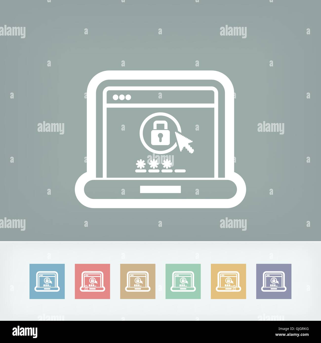 Computer password Stock Vector Images - Alamy