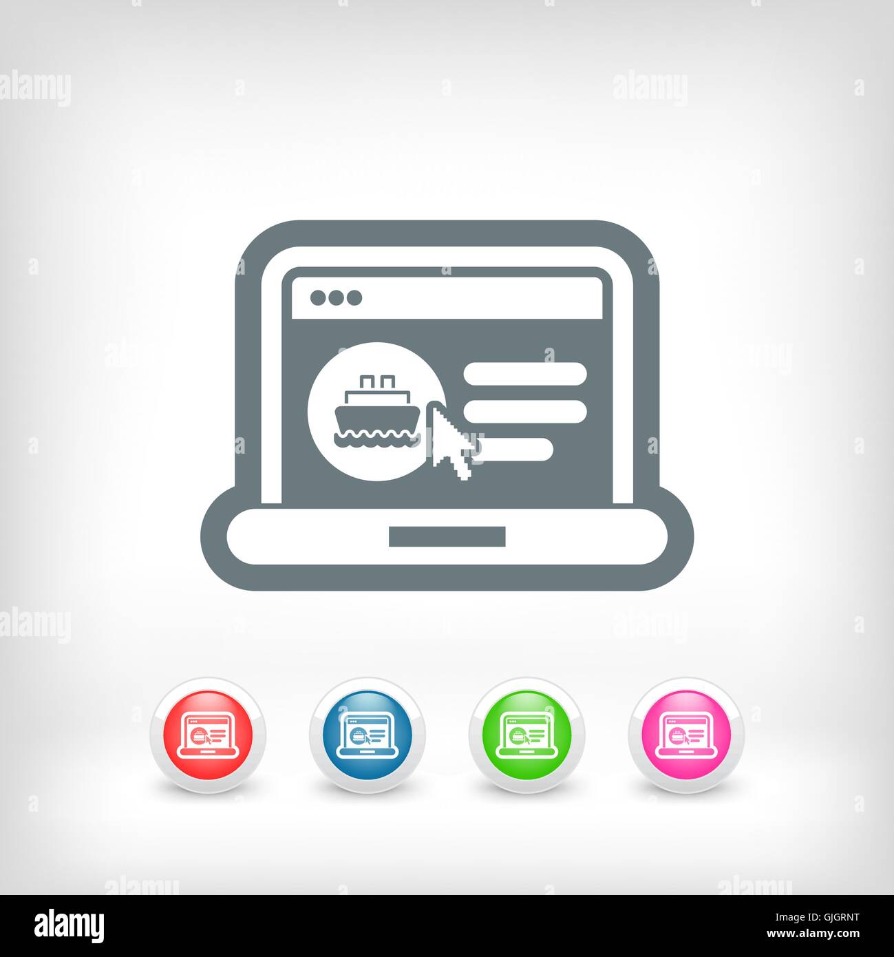 Web boat booking Stock Vector Image & Art - Alamy