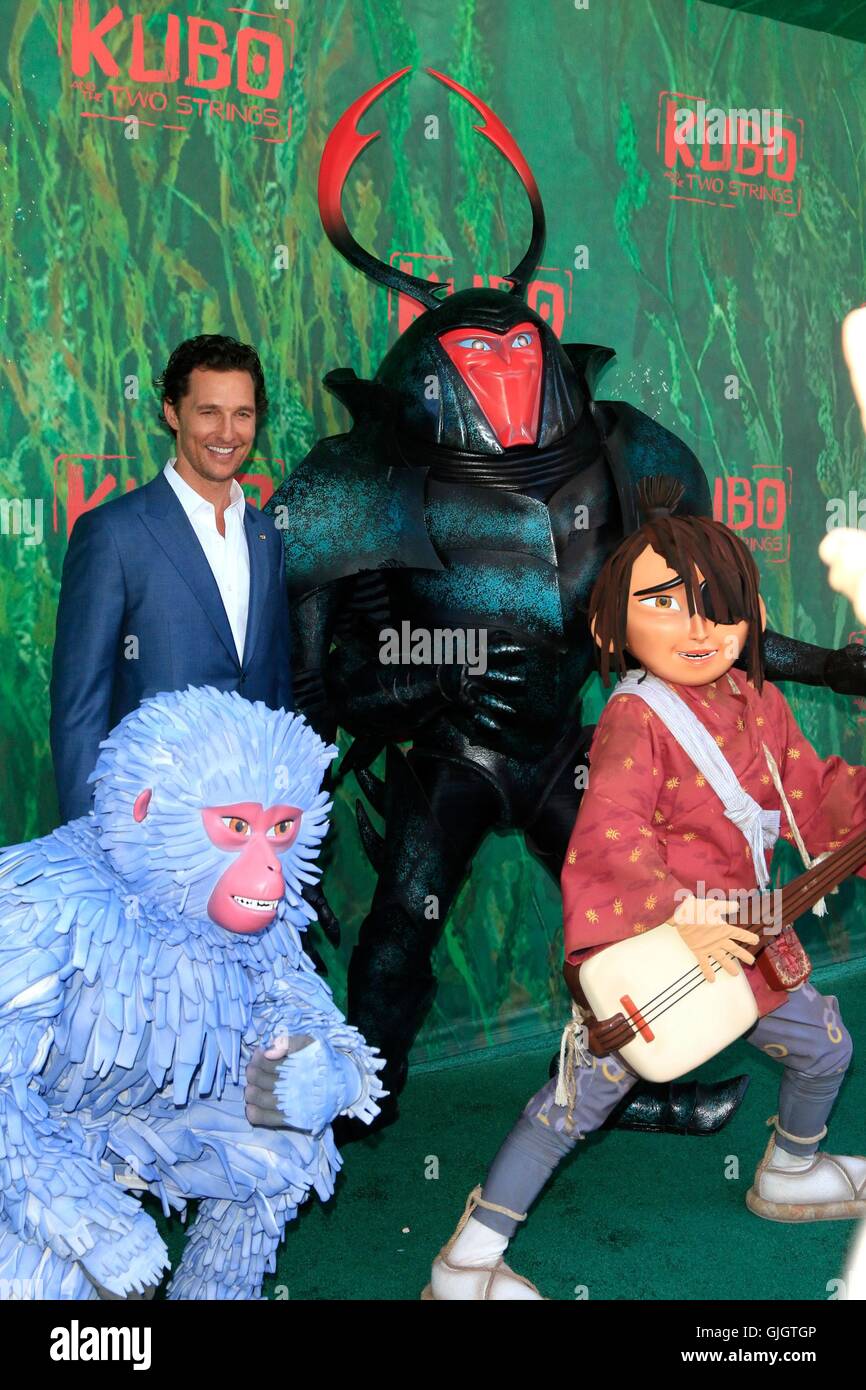 Los Angeles, CA, USA. 15th Aug, 2016. Matthew McConaughey, Kubo ...