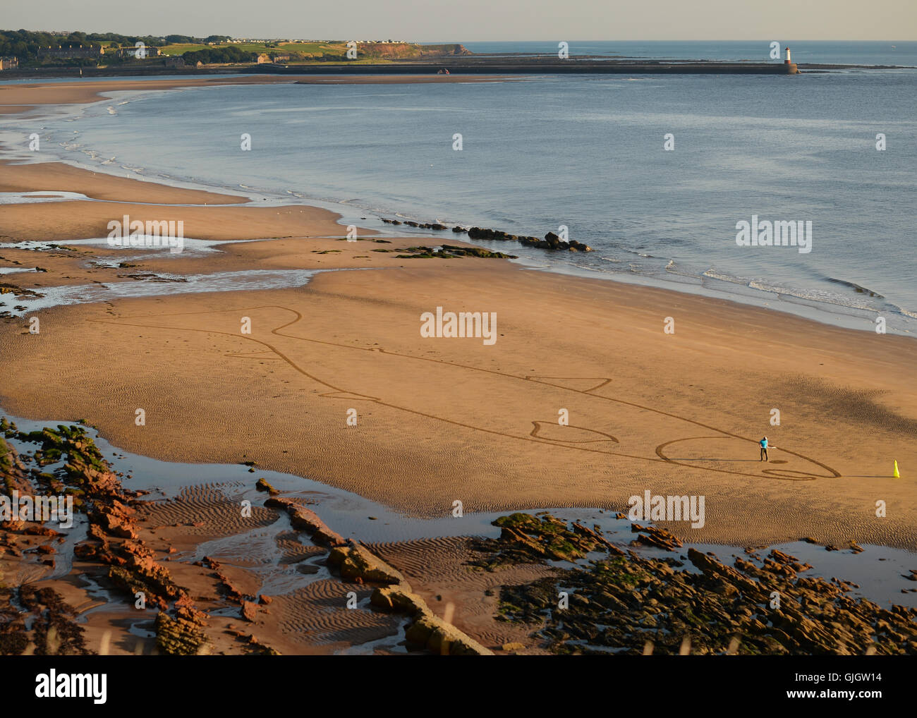 Spittal, Berwick upon Tweed, Northumberland, UK. 16 Aug 2016. Sean ...